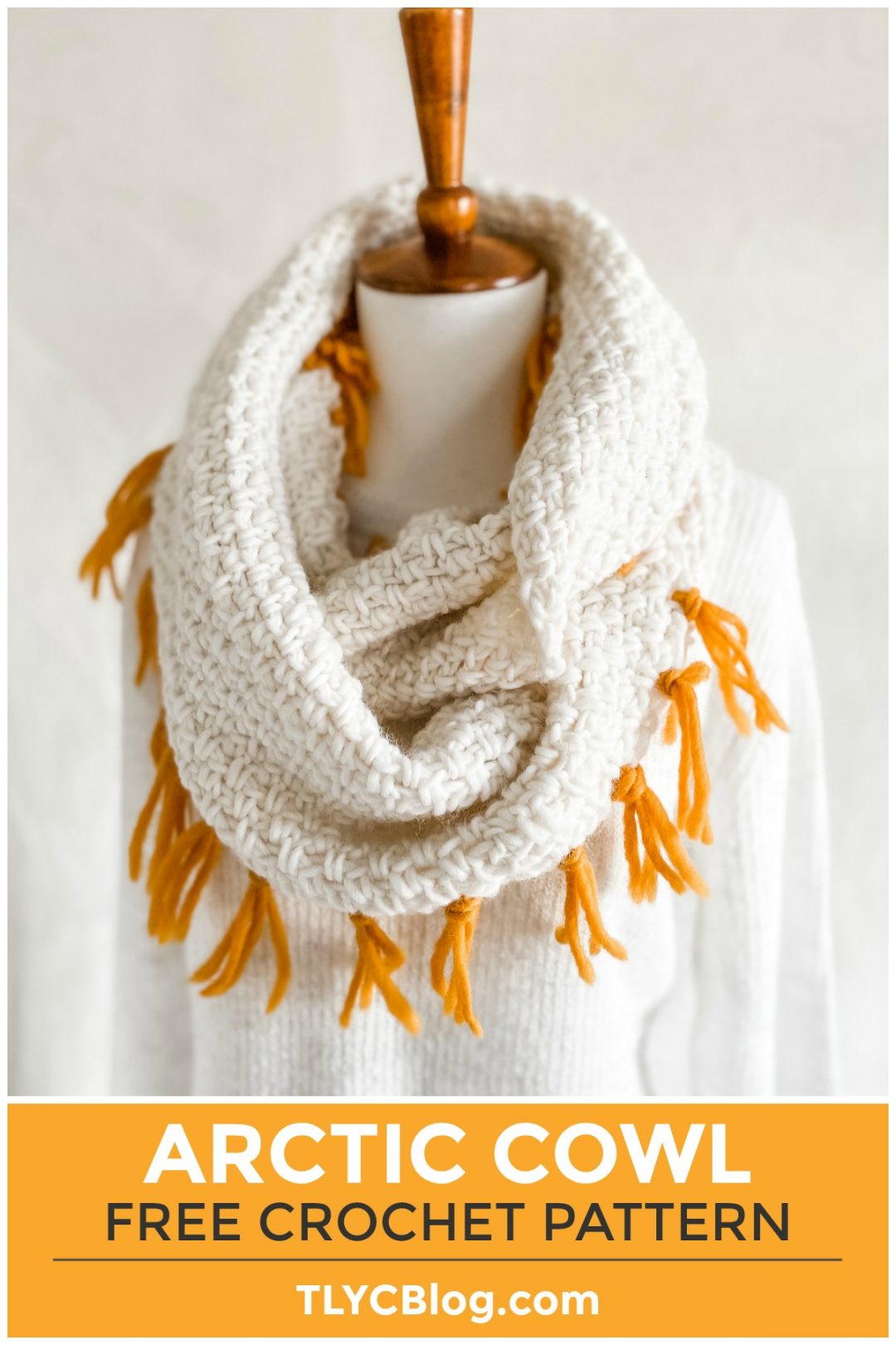 Arctic Scarf + Cowl, FREE Beginner Crochet Patterns - TL Yarn Crafts