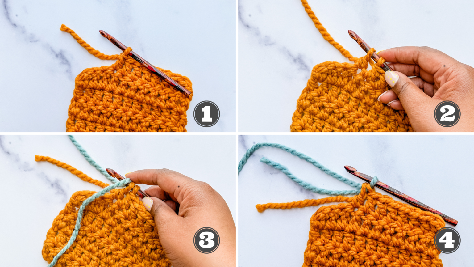 3 Easy Ways to Add Yarn to Your Crochet Project - TL Yarn Crafts
