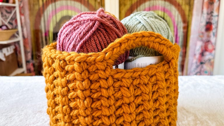 Beginner Chunky Round Crochet Basket Pattern - TL Yarn Crafts